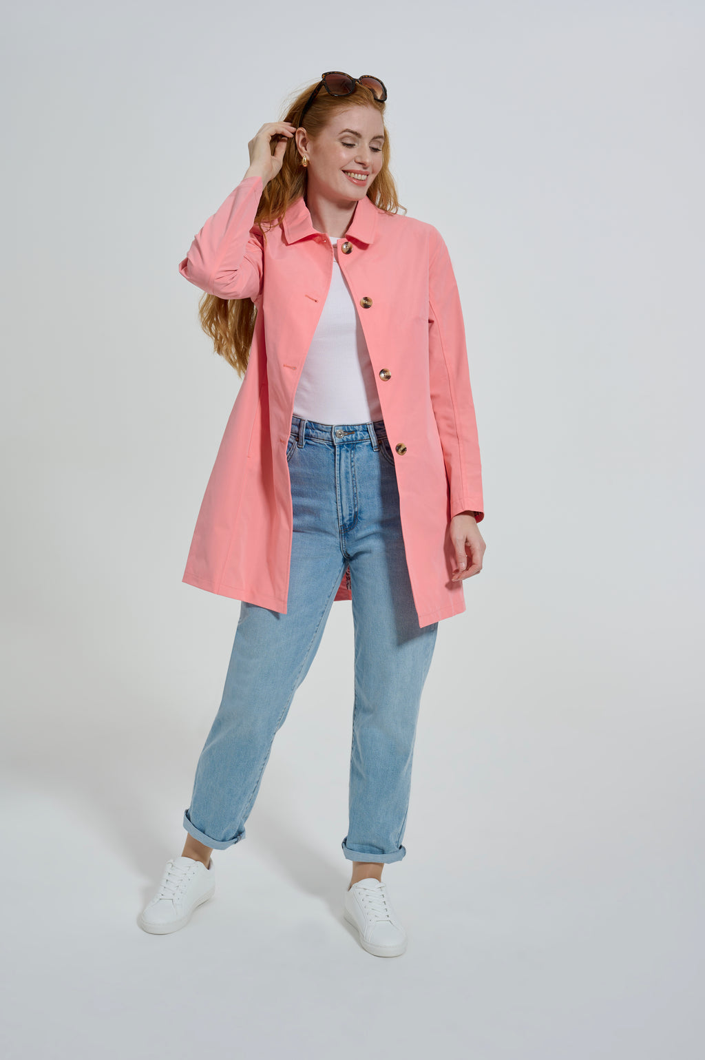Add Colour with Elle Jennifer's Pink Mac Coat – ELLE UK